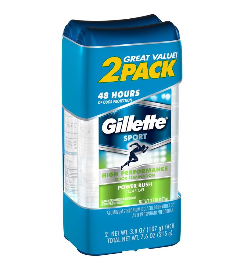 Gillette Endurance Sport Antiperspirant Deodeorant Power Rush 2pk 3.8oz ...