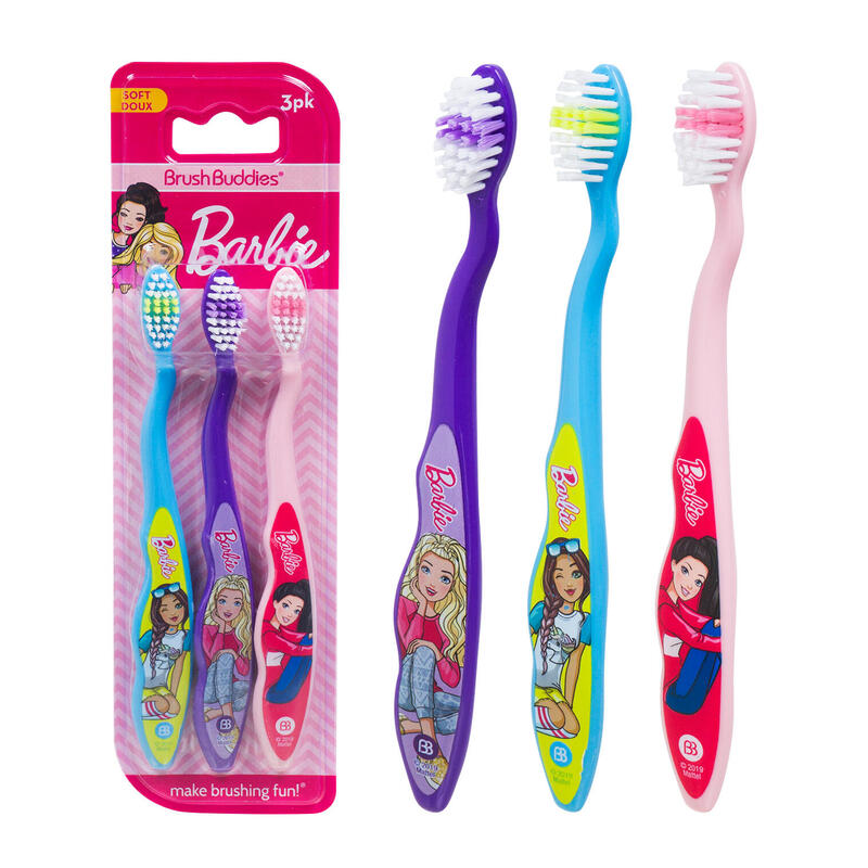 Barbie BrushBuddies Soft Toothbrush 3pk | M&C Drugstore