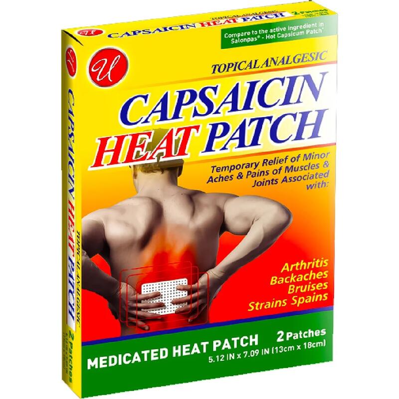 U Capsaicin Heat Patch 2 Patches | M&C Drugstore