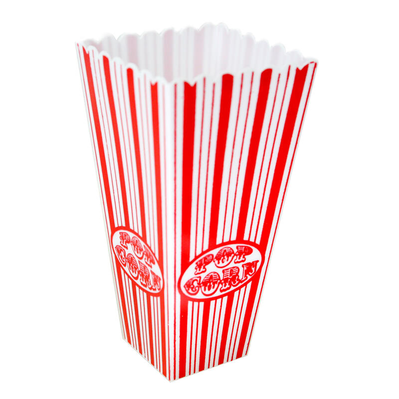 Red Striped Popcorn Bucket | M&C Drugstore