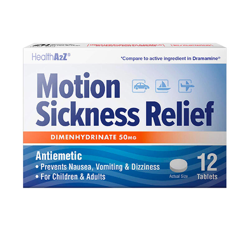 HealthA2Z Motion Sickness Relief 12 Tabs | M&C Drugstore