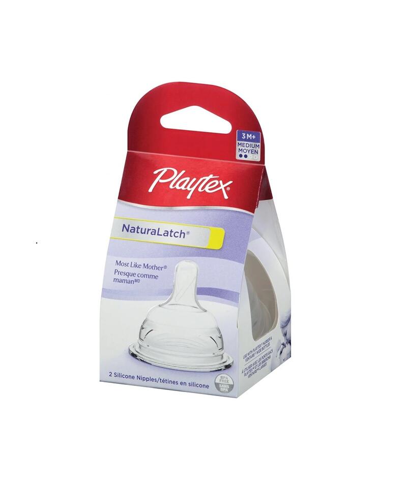 Playtex Natural Latch Nipple Medium Flow 3M+ | M&C Drugstore