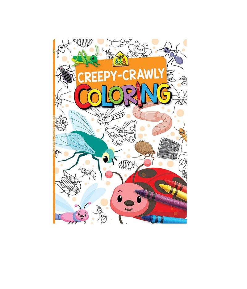 School Zone Creepy-Crawly Coloring Book | M&C Drugstore