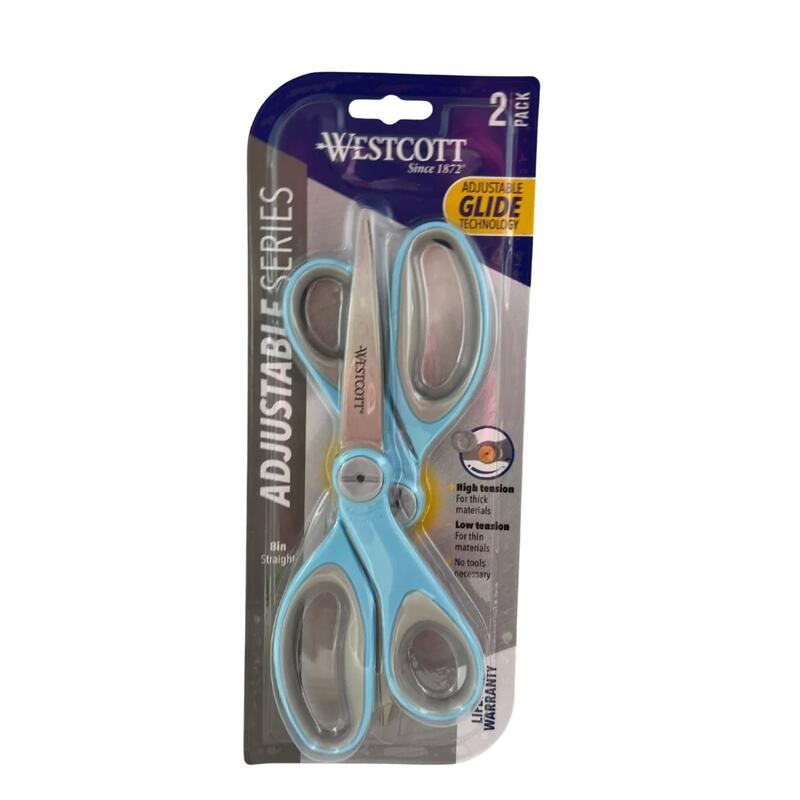 Westcott 8" Adjustable Glide Scissors 2pk | M&C Drugstore