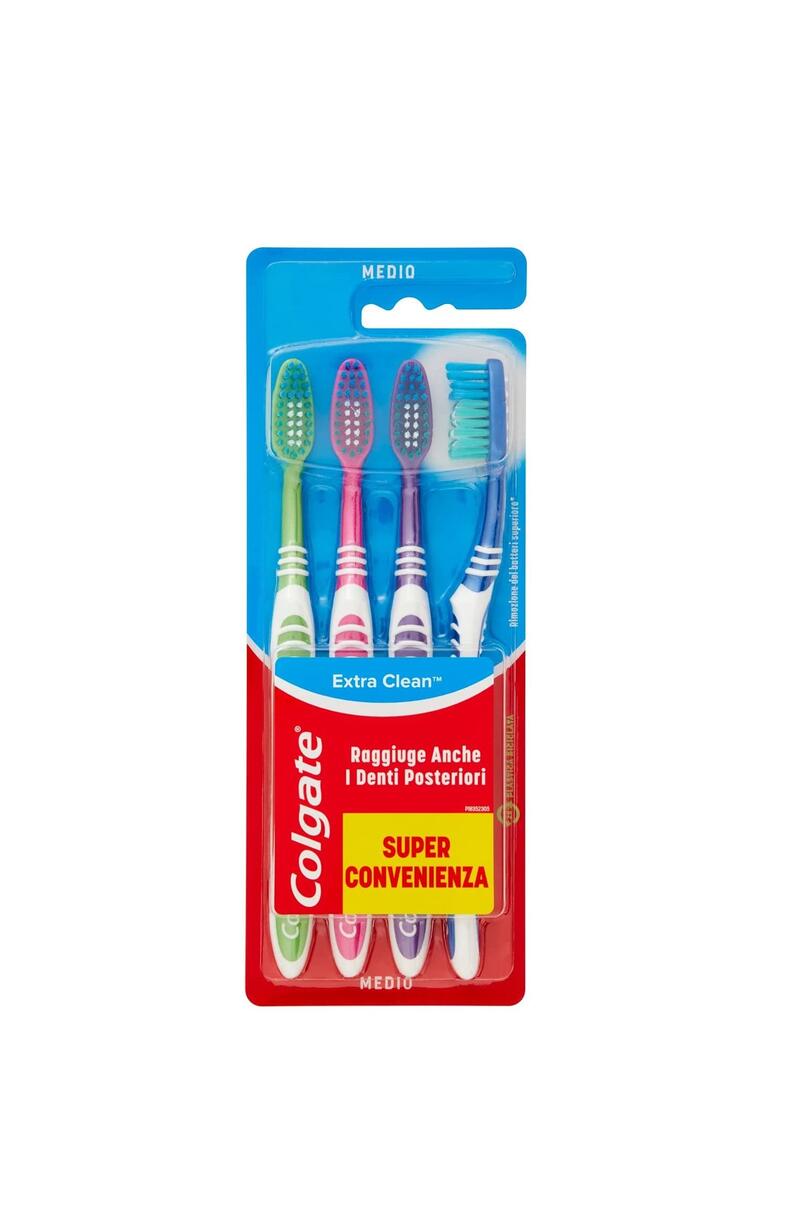Colgate Tooth Brush Extra Clean Medium 4pk | M&C Drugstore